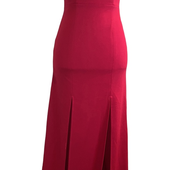 Emerald Sundae | Dresses | Emerald Sundae Red Double High Slit Gown ...